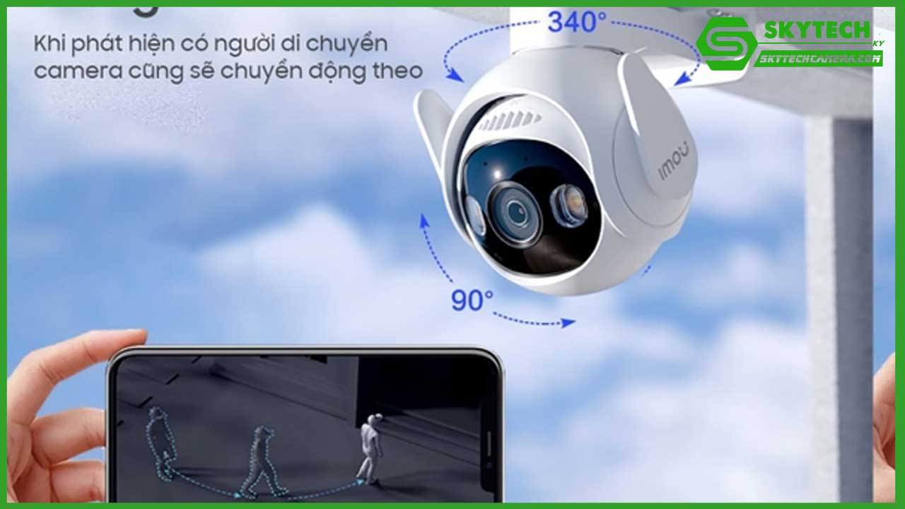 Camera theo dõi và ghi lại chuyển động trong phạm vi rộng