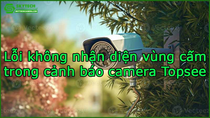 Lỗi không nhận diện vùng cấm trong cảnh báo camera Topsee
